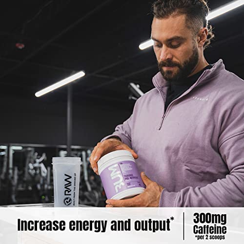 RAW Pre Workout Powder, Thavage (4 Peat) - Chris Bumstead Sports Nutrition Supplement for Men & Women - Cbum Preworkout for Working Out, Hydration, Mental Focus & Energy - 40 Servings