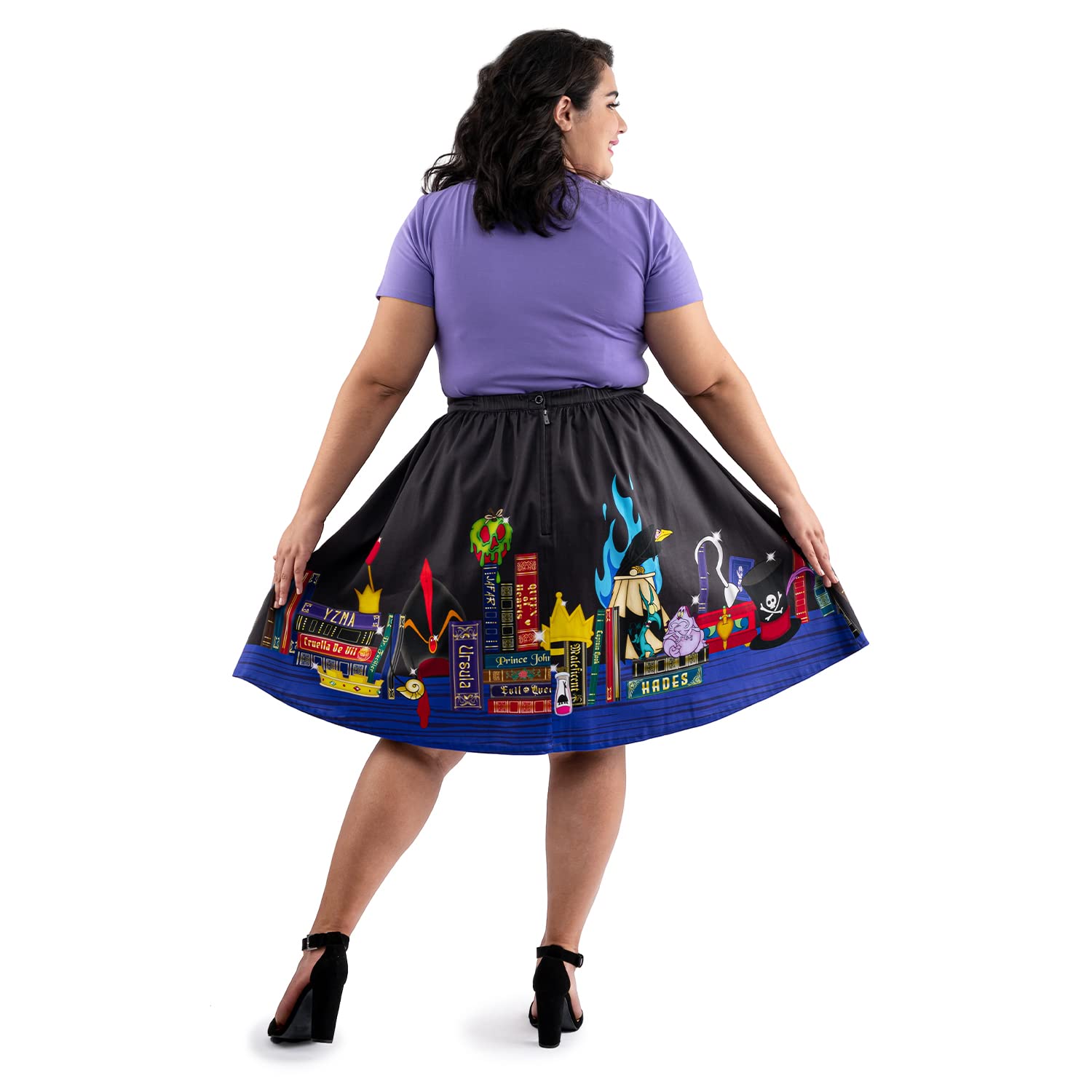 Loungefly Stitch Shoppe Disney Villains Happily Never After Ariana Top, Size Extra-Small