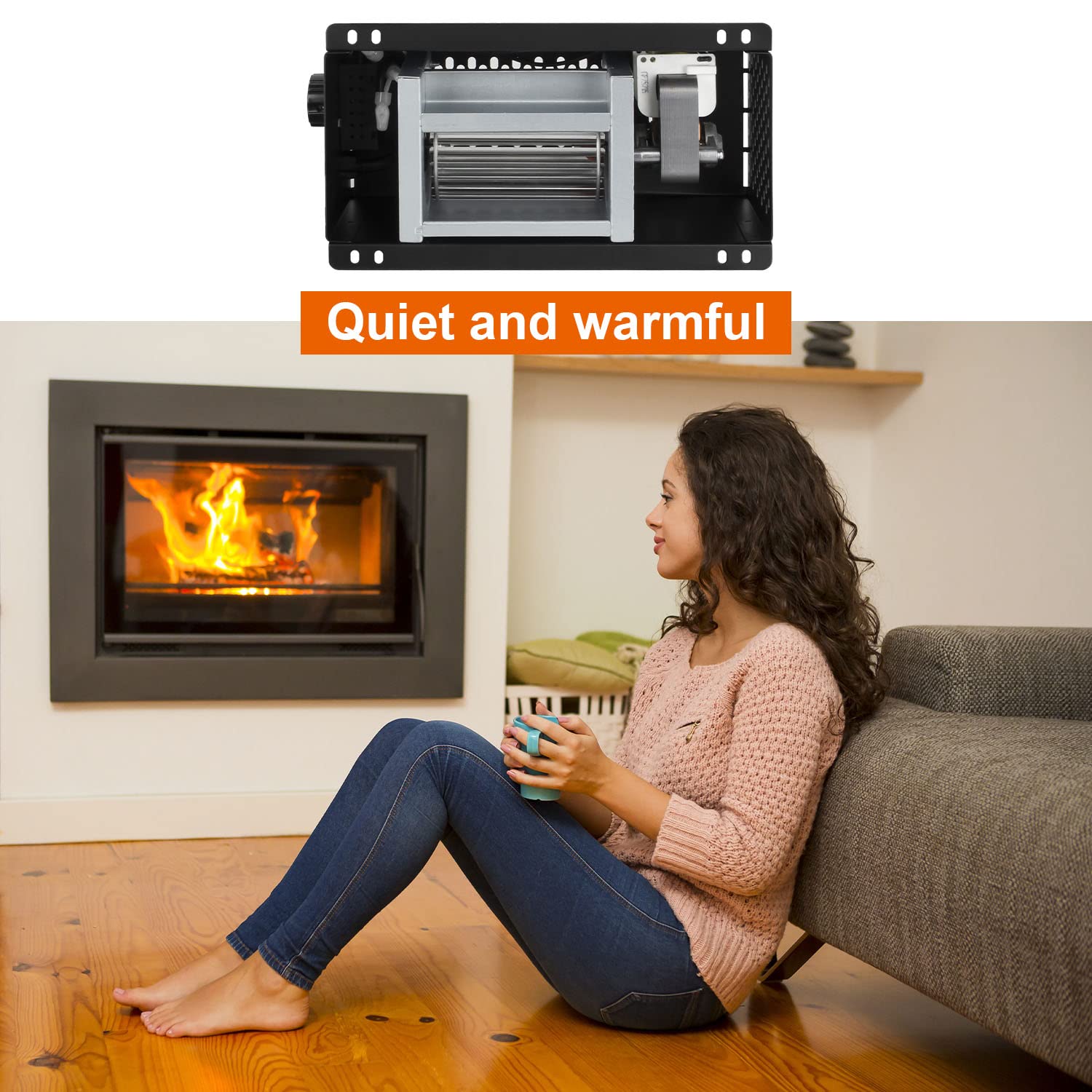 S31105 Speed Variable Fireplace Blower Fan 110V ~ 120V for GHP Group, Majestic Dutchwest Windsor, Monessen, Majestic (MHSC Brands), CFM US Century Plate Steel Freestanding Wood Stove Fireplace