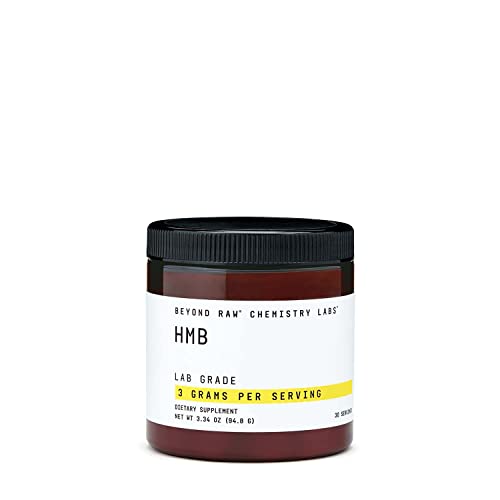 BEYOND RAW Chemistry Labs HMB Powder  | Increase Performance | 30 Servings