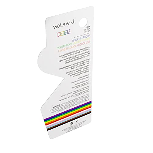 wet n wild Pride Breakup Proof Waterproof Liquid Eyeliner Pen, Black (1115479)