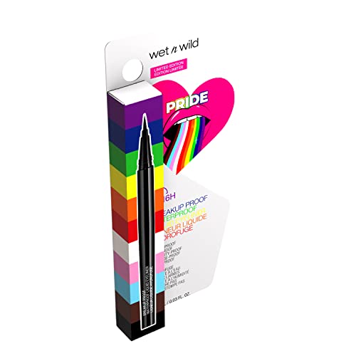 wet n wild Pride Breakup Proof Waterproof Liquid Eyeliner Pen, Black (1115479)