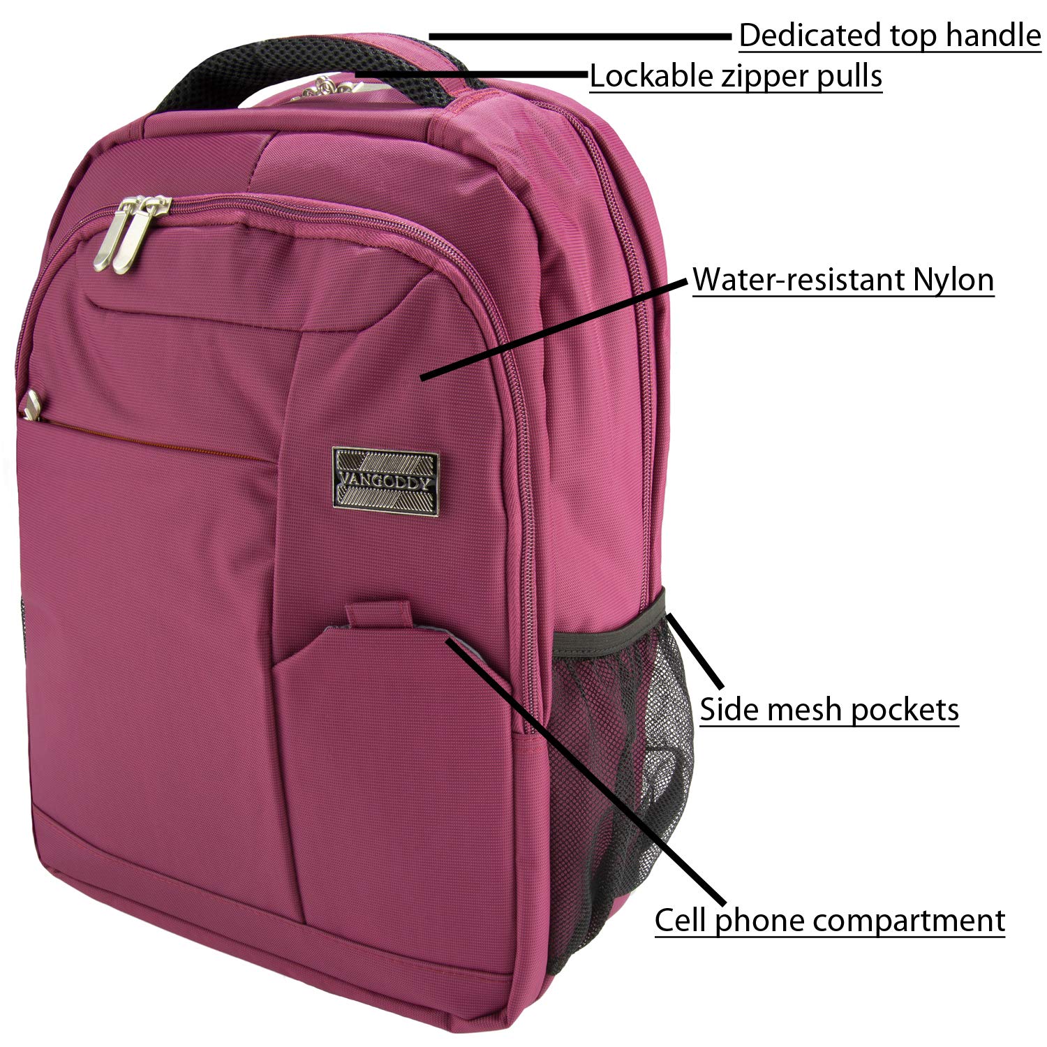 HDMI Cable and Secure Purple Laptop Backpack 15-inch Made for Inspiron, Dell Latitude, Vostro, XPS, Precision, G15 G3 G5 G7