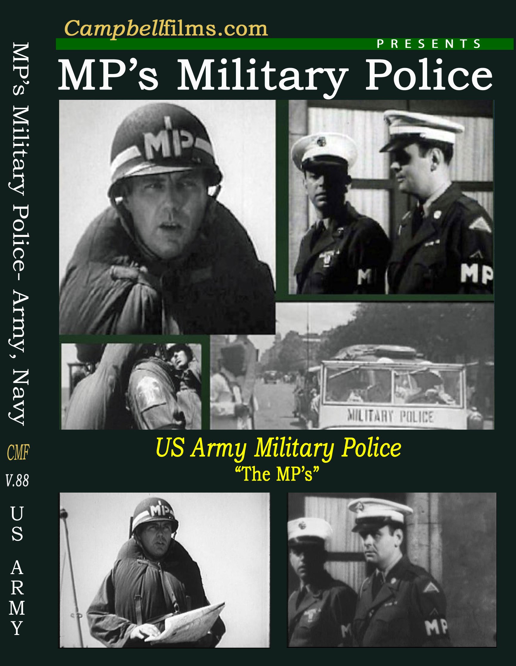 MP Military Police Films Army Navy Jeep Air WW2 Korea old Films DVD Vietnam