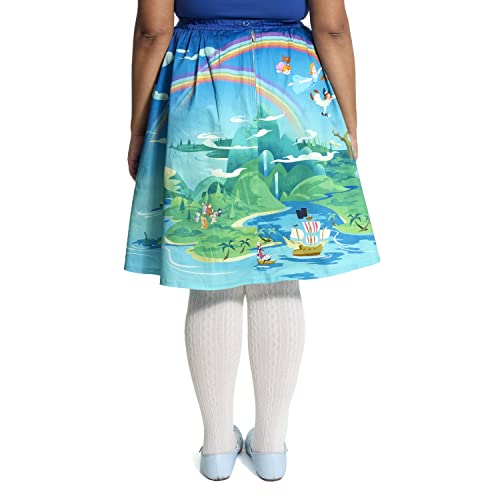 Loungefly Stitch Shoppe Disney Peter Pan - Neverland Scene Sandy Skirt - Size Large