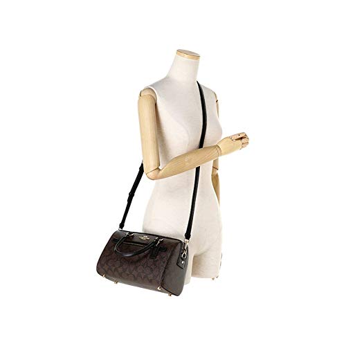 Coach Rowan Satchel In Signature Canvas (IM/Brown/Black), Small