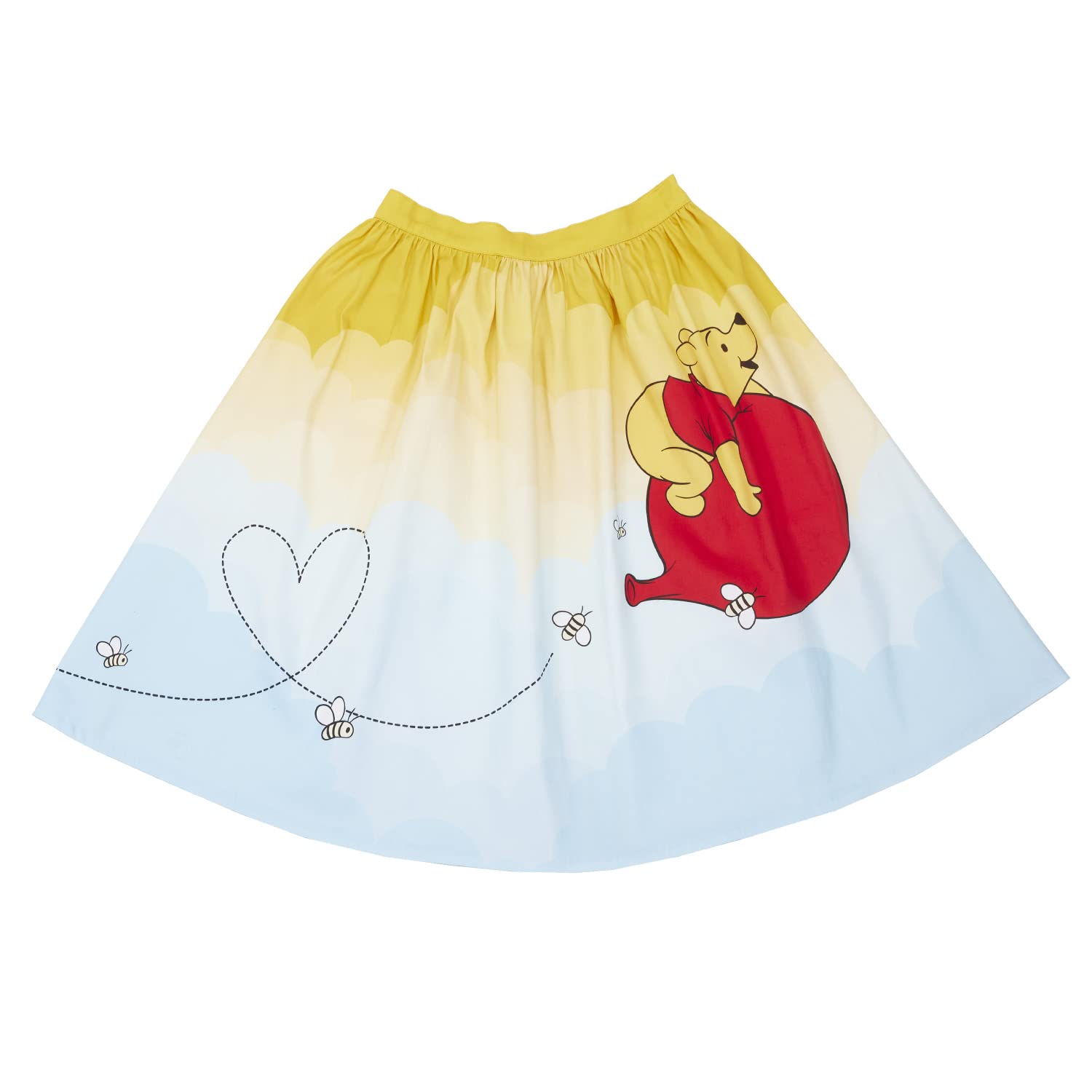 Loungefly Stitch Shoppe Winnie the Pooh: Balloon Clouds Sandy Skirt, Size Medium