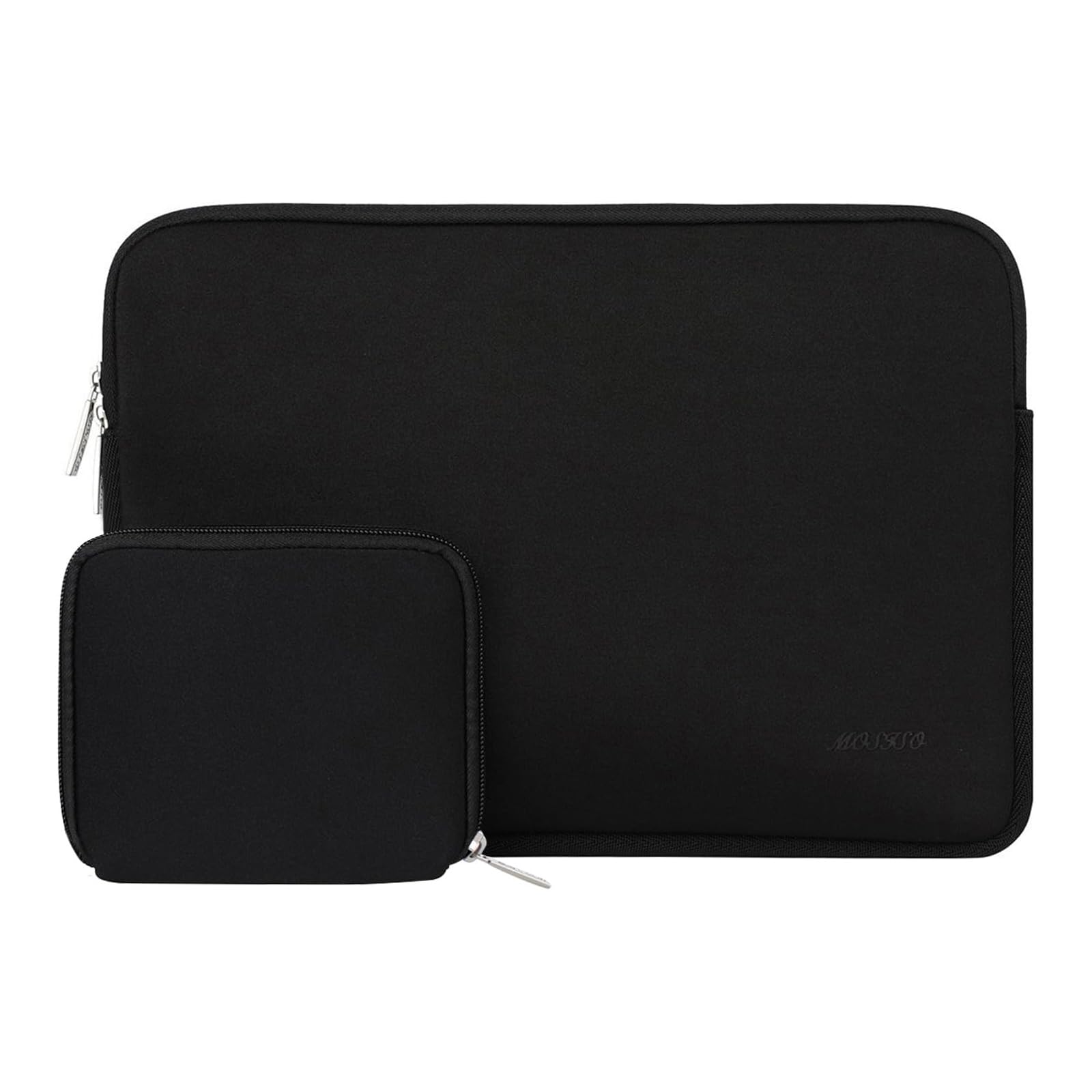 MOSISO Laptop Case 16 inch, 15-15.6 inch Laptop Sleeve Bag Compatible with MacBook Pro 16 inch, HP, Acer, Dell, Lenovo, ASUS Notebook, Neoprene Computer Sleeve Bag with Small Case, Black
