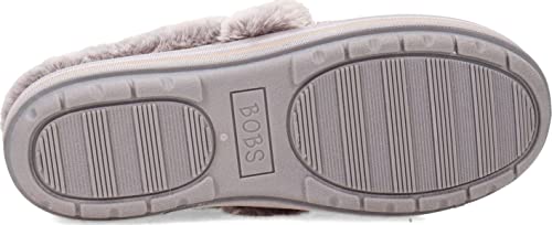Skechers BOBS Women's 113478 Slipper, Grey Multi, 9.5