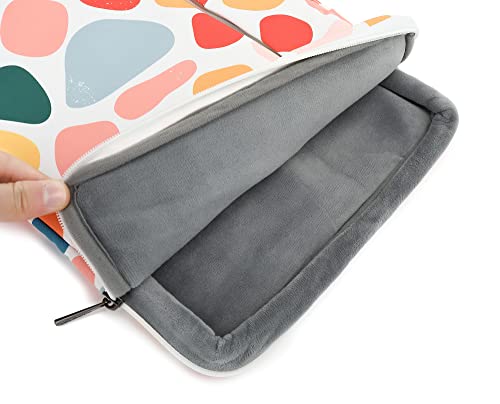 SANFAN 360 Protective Laptop Sleeve Case Bag, Cover with Handle and Luggage Strap for iPad 12.9 inch, MacBook Pro Air 13" and 12.5 inch-13.3 inch Screen Devices (Stones)