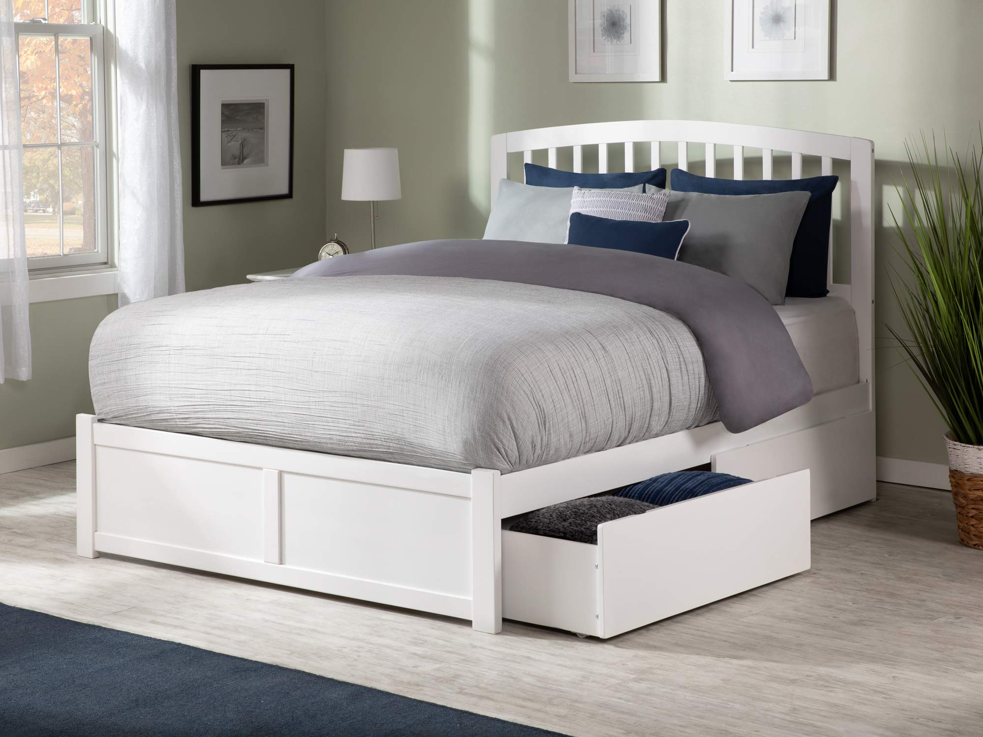 AFI Richmond Platform Bed with Footboard & Storage Drawers
