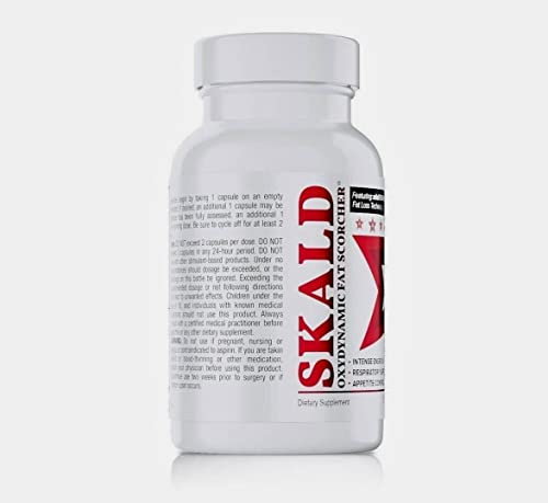 SKALD Thermogenic Fat Burner - Weight Loss Pills, Appetite Suppressant, Mood & Energy Booster with Respiratory Support - Premium Fat Burning Green Tea Extract, Juniper Berry Extract & More β 60 caps