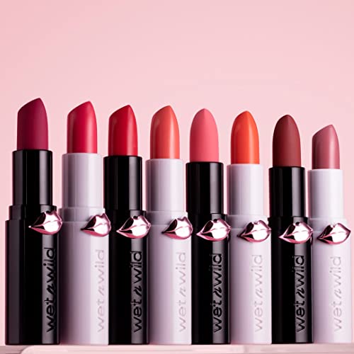Wet n Wild Mega Last High-Shine Lipstick Lip Color, Red Sangria Time