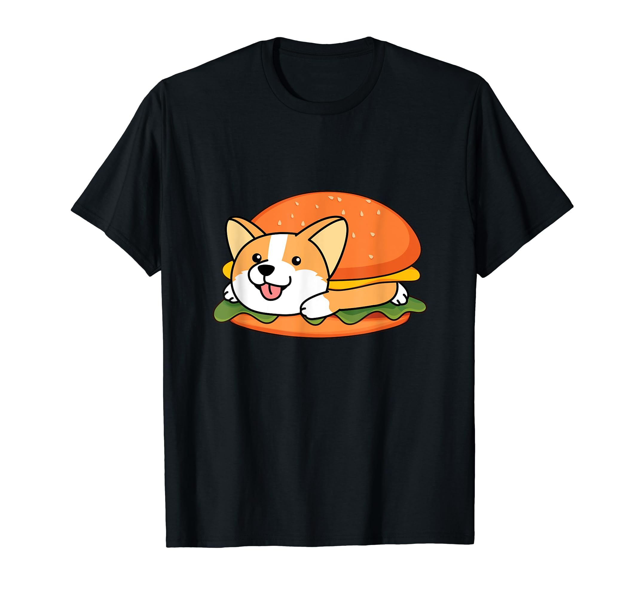 PWC Pem Welsh Corgi Dog Pet Burger Cute Puppy Paw Food Gift T-Shirt