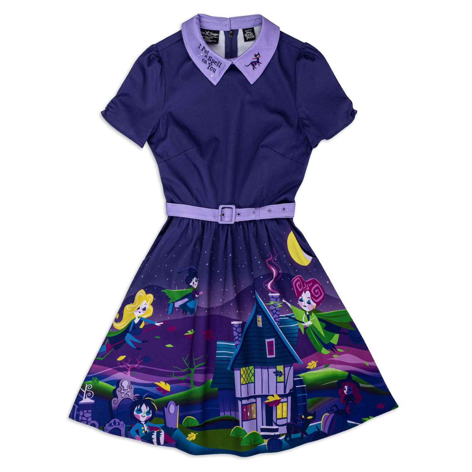 Loungefly Stitch Shoppe Disney Hocus Pocus Gemma Dress, Size Extra-Large Multicolor