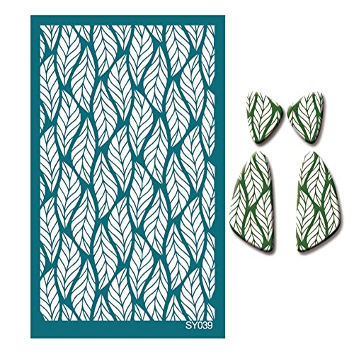 6Pcs Polymer Clay Silk Screen - Silk Screen Stencils for Polymer Clay - Reusable Silkscreen Print Kit Printing on Clay Jewelry Clay Earrings Silkscreen Stencil for Polymer Clay Earrings Jewelry