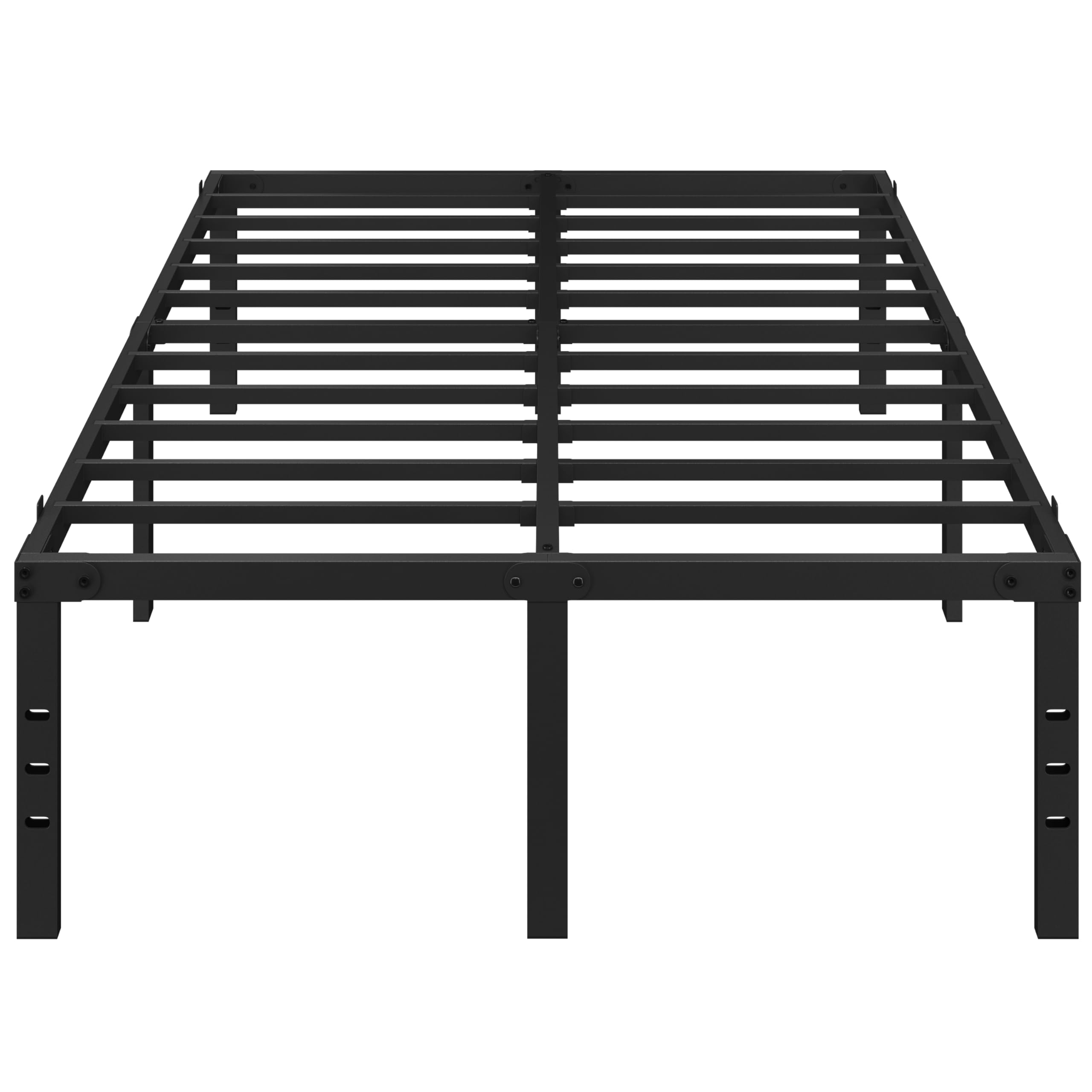 Yaheetech 18 Inch Full Bed Frames Heavy Duty Metal Platform Bed with Under Bed Storage, No Box Spring Needed, Easy Assembly, Sturdy Steel Slat Support, Black