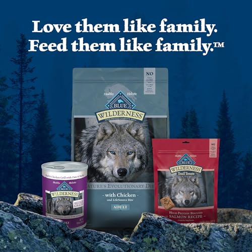 Blue Buffalo Wilderness Adult High-Protein Dry Dog Food Wholesome Grains Natural Ingredients