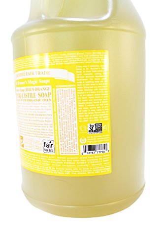Pure Castile Liquid Soap Citrus Dr. Bronner's 128 oz Liquid