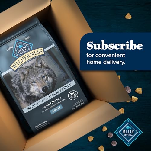 Blue Buffalo Wilderness Adult High-Protein Dry Dog Food Wholesome Grains Natural Ingredients