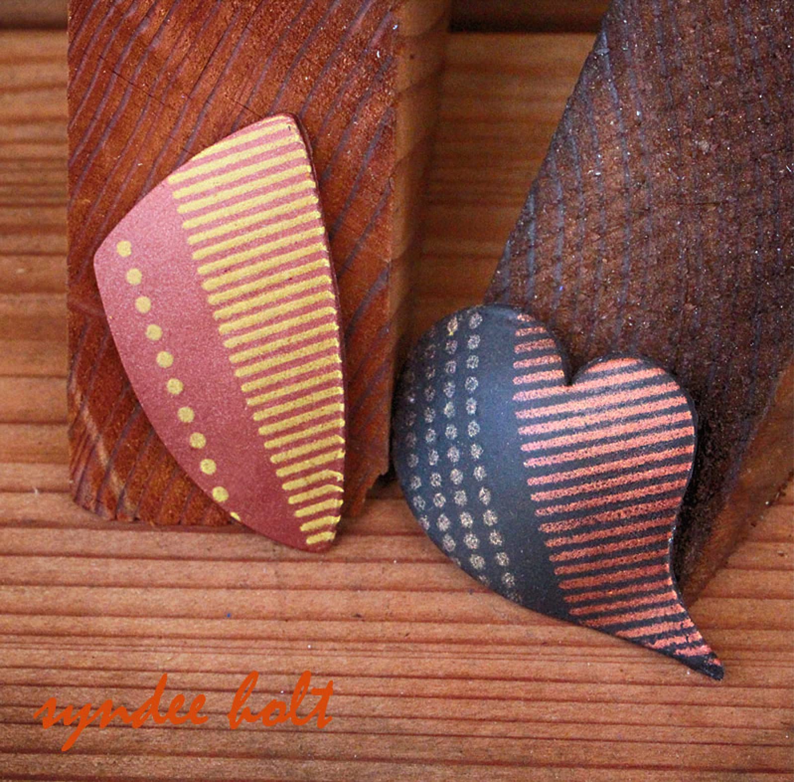 CreateAlong Syn's #14 Stripes and Dots Geometric Silkscreen for Crafting Polymer Clay + Mixed Media