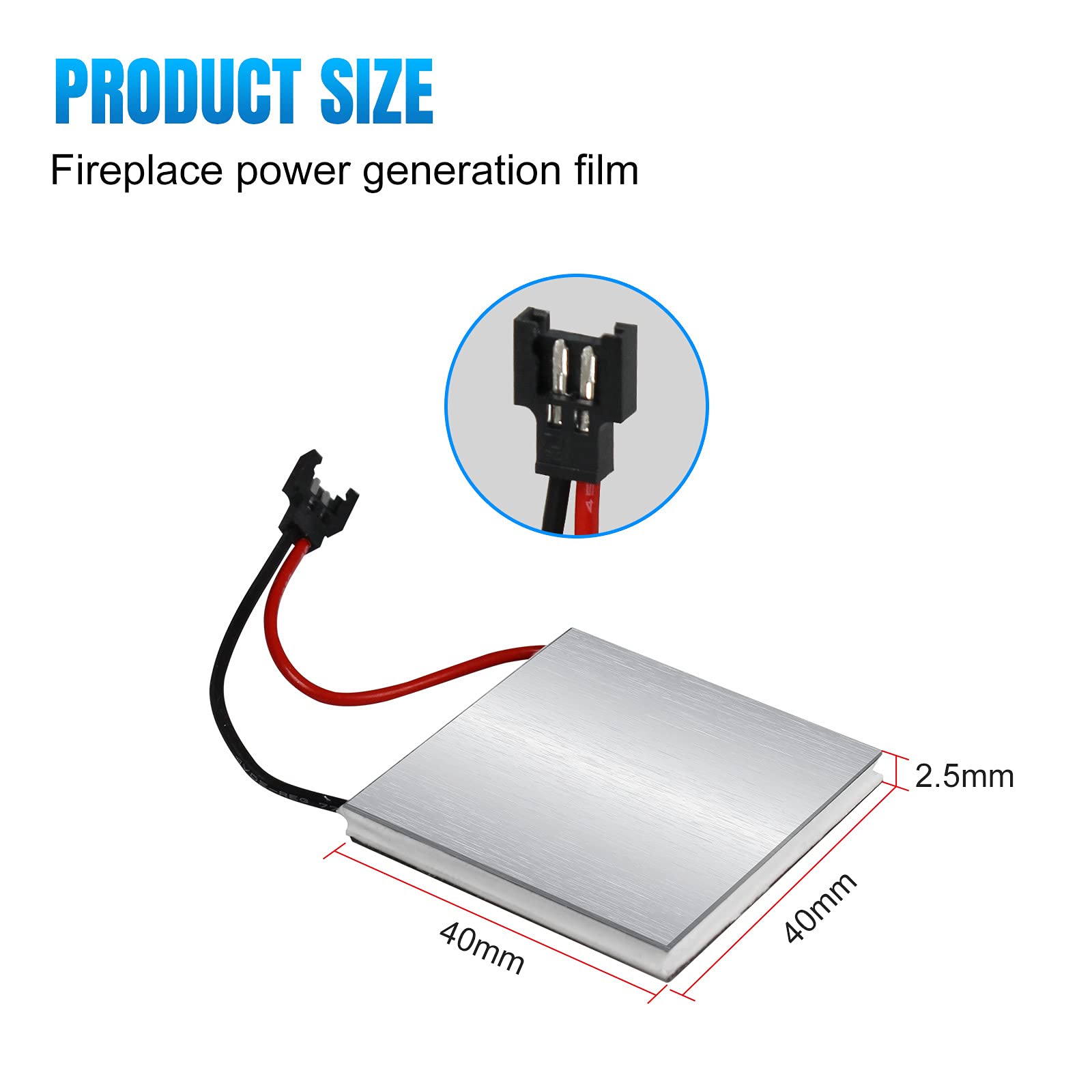 Fireplace Fan Accessories Motor and Power Generation sheet/4-Blade Heat Powered Stove Fan for Wood/Log Burner