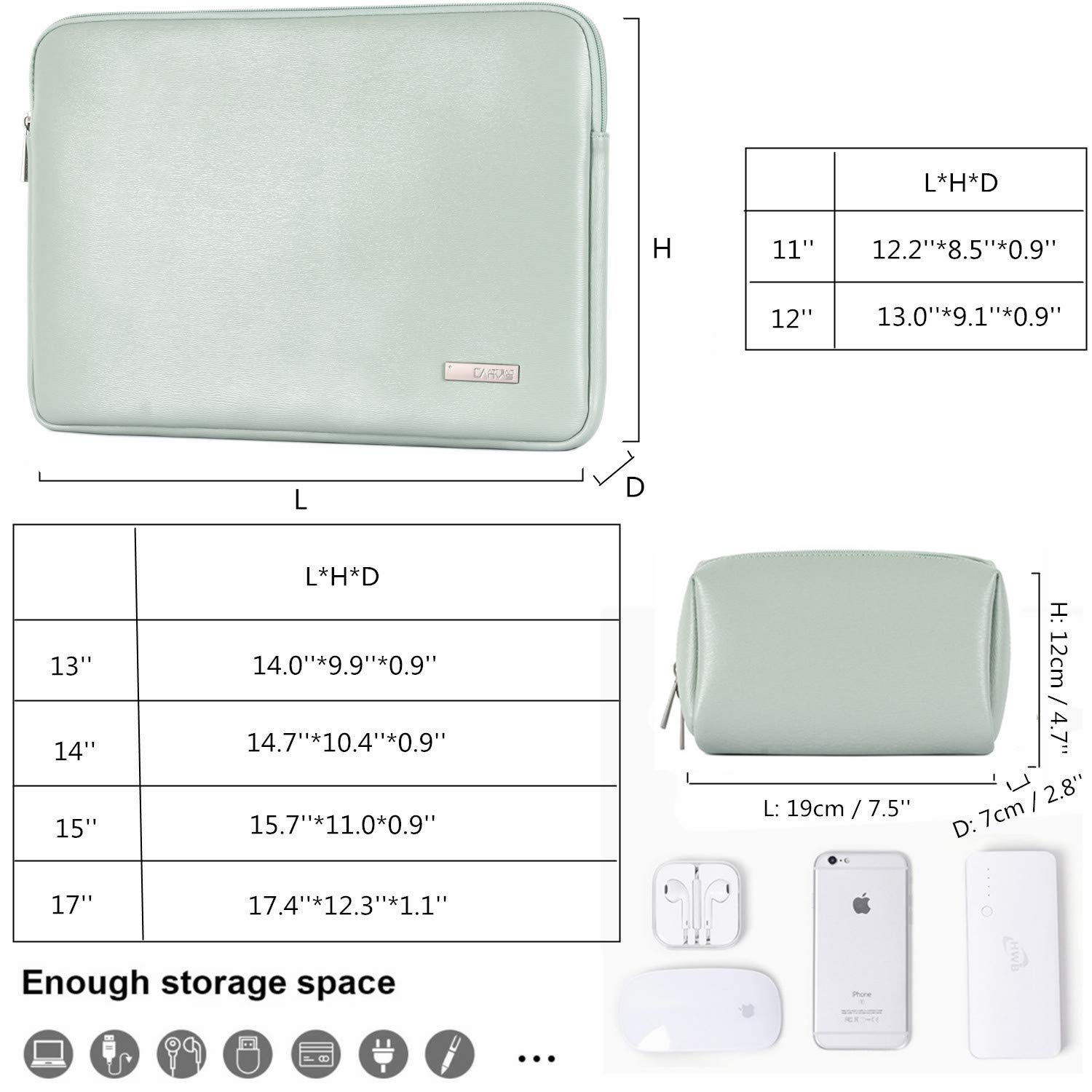 15 Inch PU Leather Laptop Sleeve Bag Padded Frosted Protective Notebook Computer Case Cover for MacBook Pro MacBook Air Chromebook Acer Dell HP Samsung Sony (Light Purple)