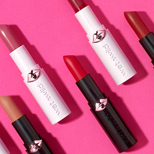 wet n wild Lipstick Mega Last High-Shine Lipstick Lip Color Makeup, Rosé And Slay