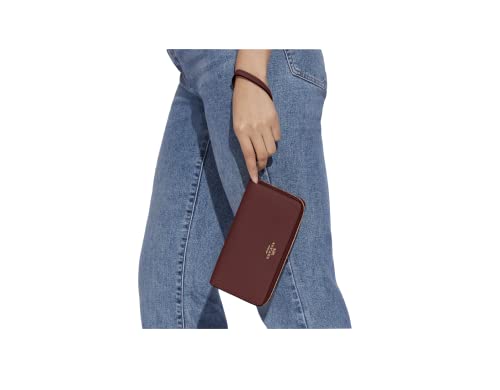 COACH Long Zip Around Wallet (IM/Black Cherry)
