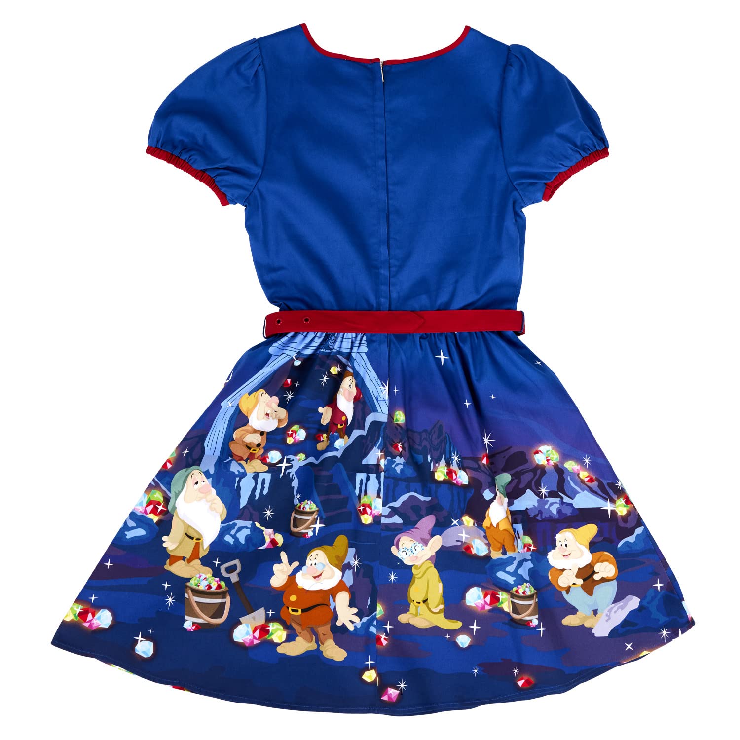 Loungefly Stitch Shoppe Disney Snow White: Mining Dwarfs Lauren Dress, Size 1XL