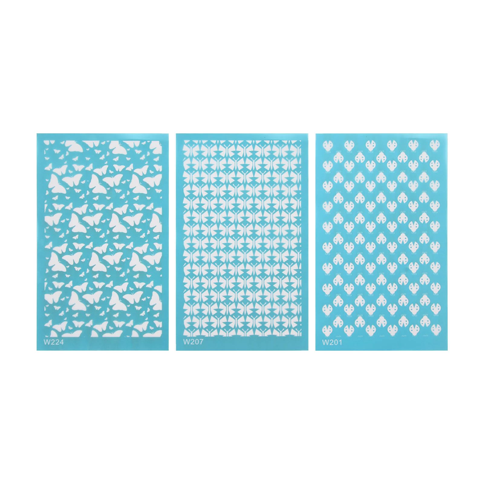 Screen Printing Kit, Reusable DIY Practical Skill Exercises Build Imagination Polymer Clay Silk Screen Stencils for Home Decoration (201, 207, 224)
