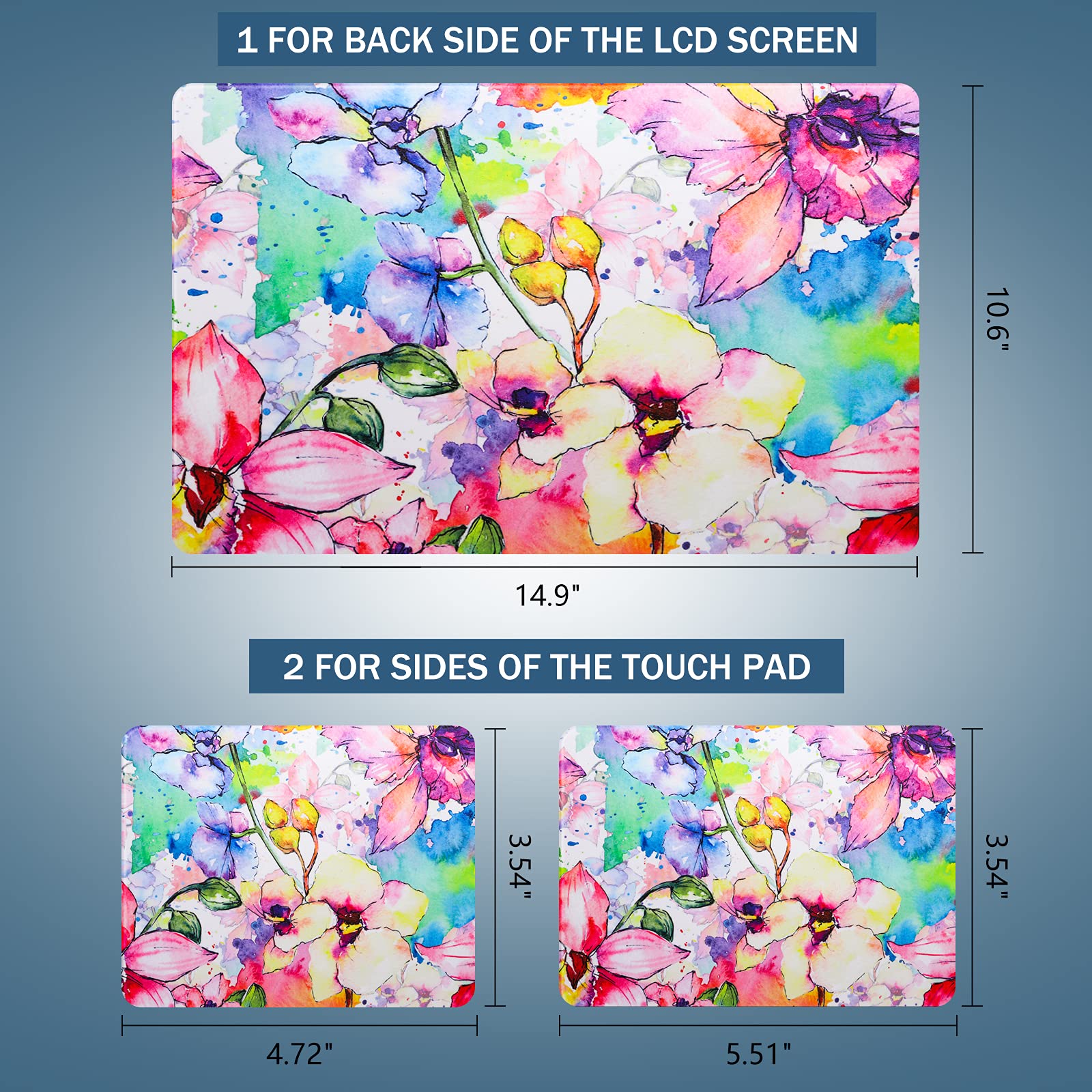 icolor Laptop Skin Sticker Decal 12 13 13.3 14 15 15.4 15.6 inch Personalized Universal Notebook Vinyl Skin Stickers Cover Art Decal Computer Protector