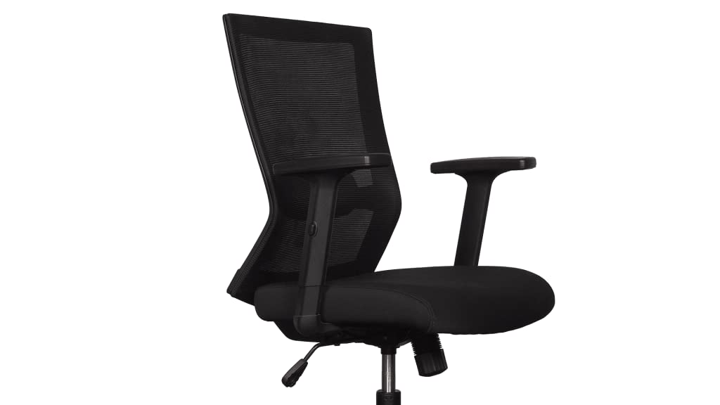 WeWork We Work Office Chair with Adjustable Arms and Lumbar Support, in Black