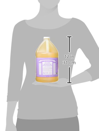 Dr. Bronner’s - Pure-Castile Liquid Soap (Lavender, 1 Gallon) - Made with Organic Oils, 18-in-1 Uses: Face, Body, Hair, Laundry, Pets and Dishes, Concentrated, Vegan, Non-GMO