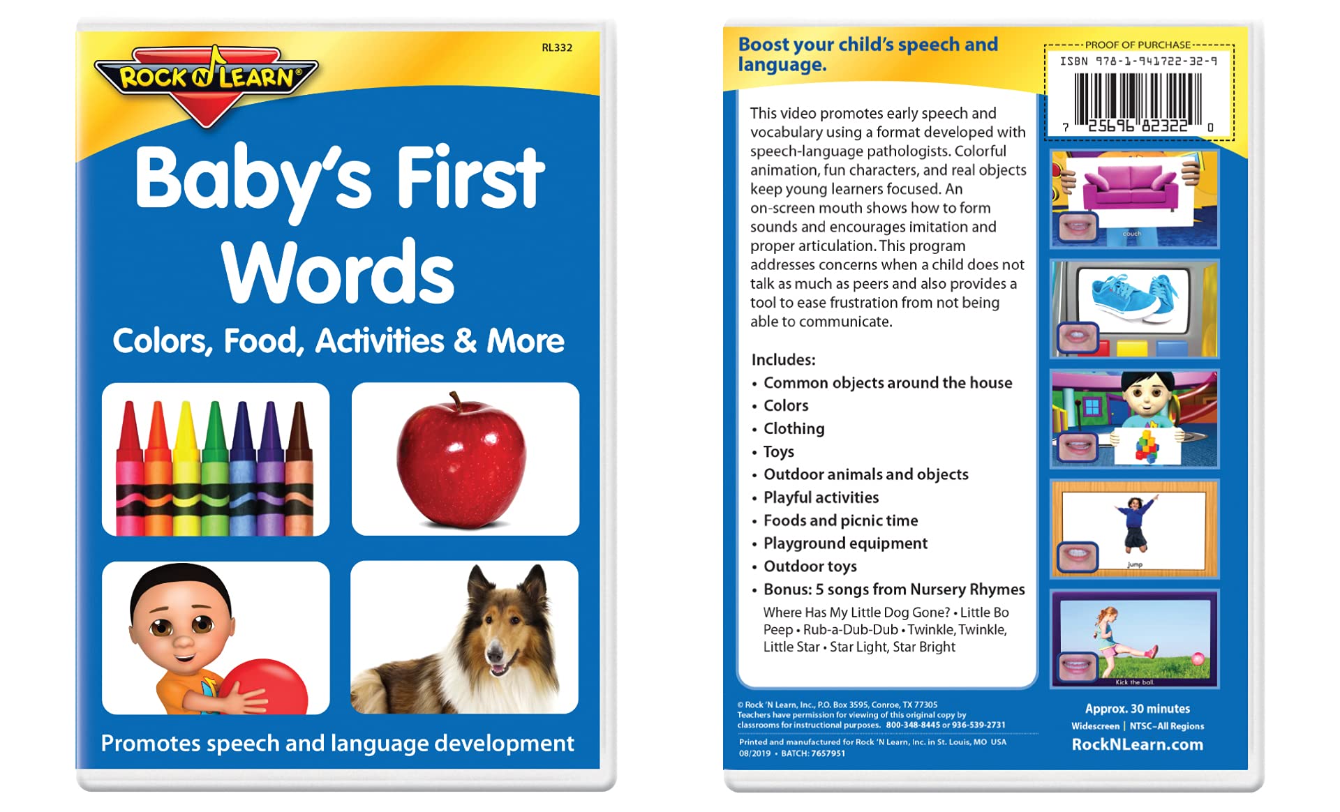 Baby's First Words 2 DVD Set by Rock 'N Learn