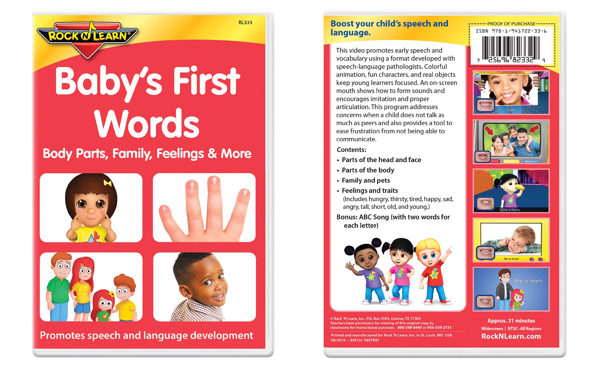 Baby's First Words 2 DVD Set by Rock 'N Learn