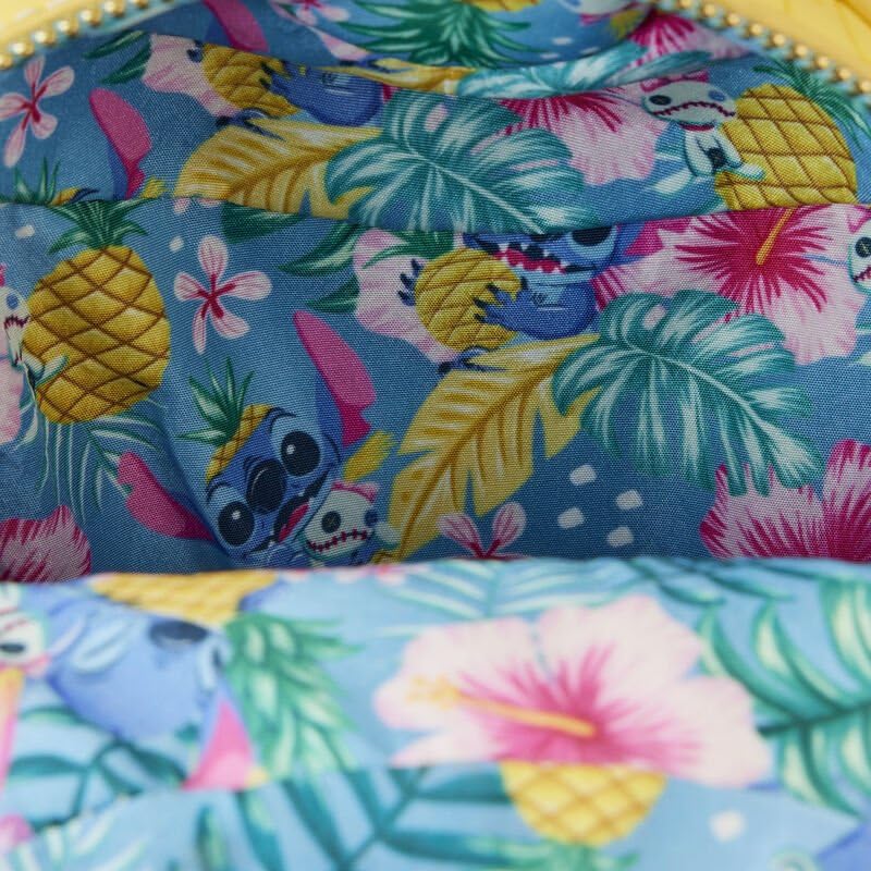 Loungefly Stitch Shoppe Women's Disney Lilo & Stitch Figural Pineapple Crossbody Bag Purse