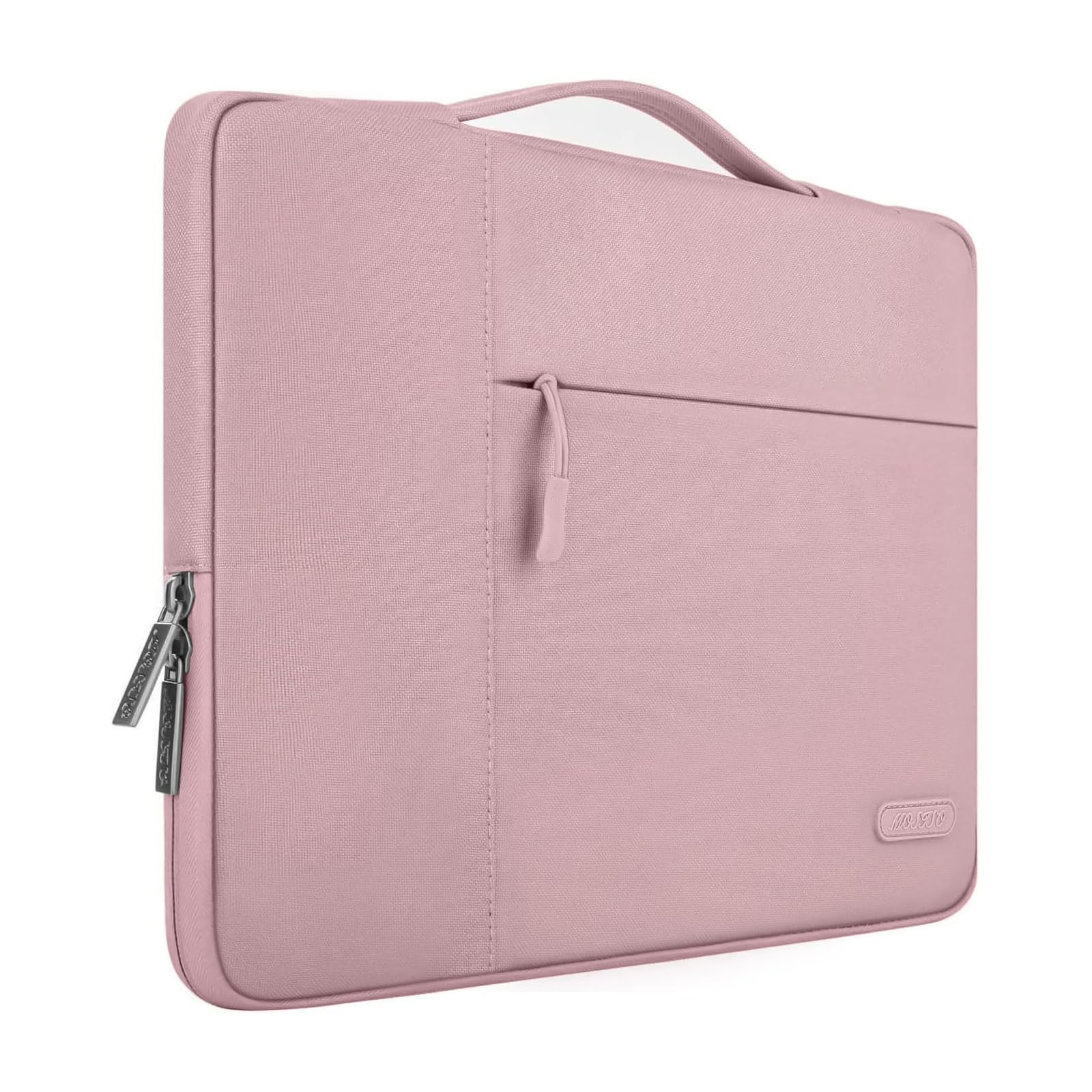 MOSISO Laptop Case 16 inch, 15-15.6 inch Laptop Sleeve with Handle Compatible with MacBook Pro 16 inch, HP, Acer, Dell, Lenovo, ASUS Notebook, Polyester Multifunctional Computer Bag, Pink