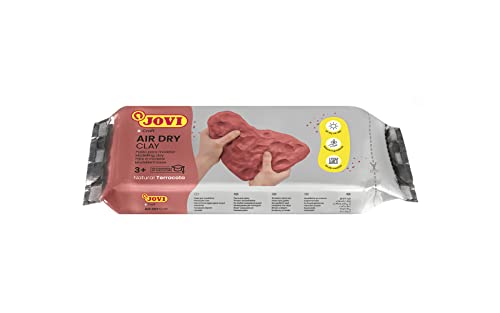 Jovi Air-Dry Modeling Clay; 8.8 oz. Terracotta, Non-staining, Perfect for Arts and Crafts Projects