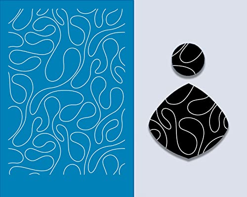 Various Stripe Silk Screen Stencil - Reusable Silkscreen Stencil for Polymer Clay - Polymer Clay Silk Screen Tool- Jewelry Earring Silk Screen (BCW202)