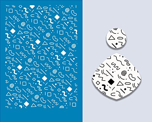 Screen Printing for Polymer Clay Earrings- Reusable Silkscreen Stencil for Polymer Clay - Polymer Clay Silk Screen Tool- Jewelry Earring Silk Screen (BCW362)