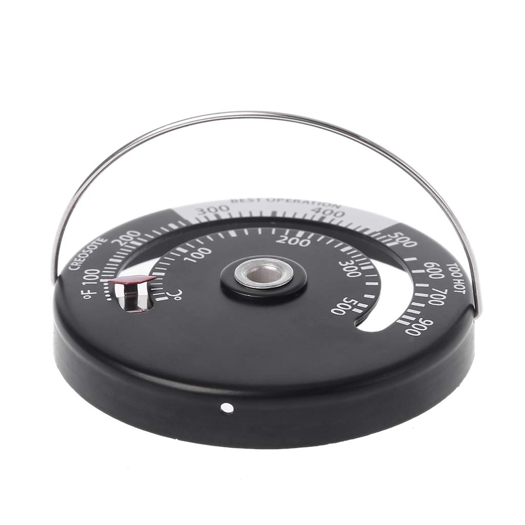 GUSENG Magnetic Stove Flue Pipe Fan Fireplace Thermometer Multi Fuel Efficiently Woodstove Woodburner Stove Pipe