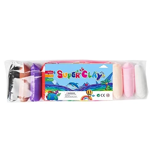 12 Colors Ultra Light Air Dry Clay Set Soft Polymer Clay for Kids DIY Creative Modeling with Tools and Tutorial Great Gift for Boys & Girls