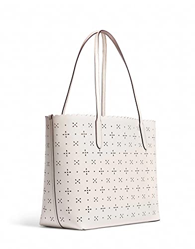 COACH Womens Mollie Tote 25 (Chalk Light Saddle)