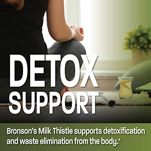 Bronson Milk Thistle 1000mg Silymarin Marianum & Dandelion Root Liver Health Support 120 Capsules