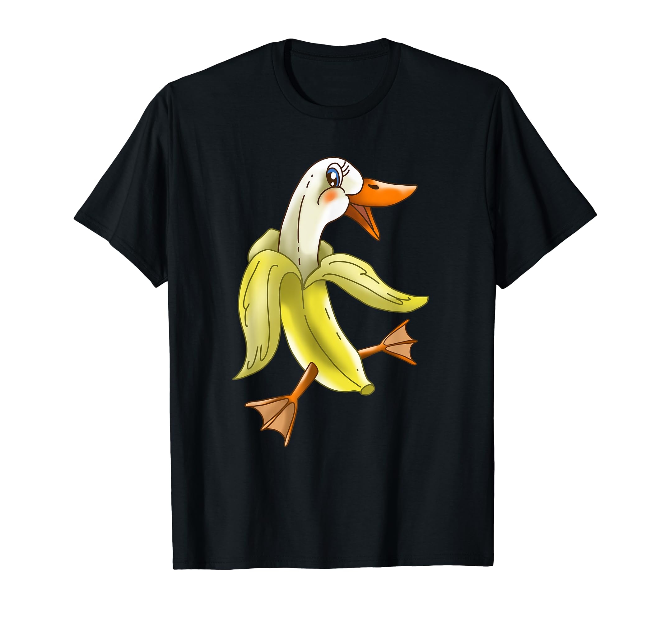 Cute Banana Duck Vegetarian | Pet Fan Funny Vegan Food Gift T-Shirt