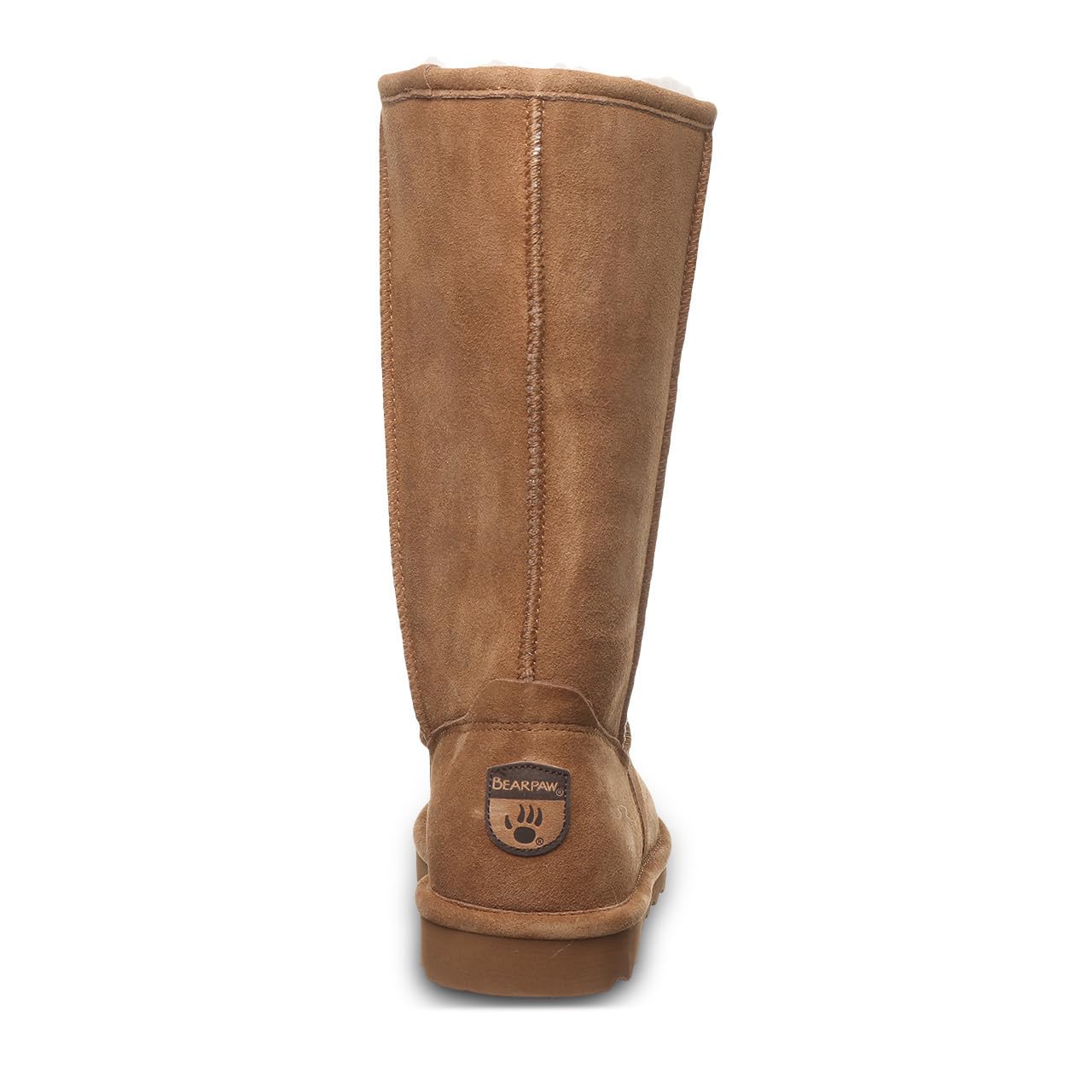 BEARPAW Women's Elle Tall Vegan Hickory Size 7 | Women's Slip On Boots | Comfortable Suede Winter Boot