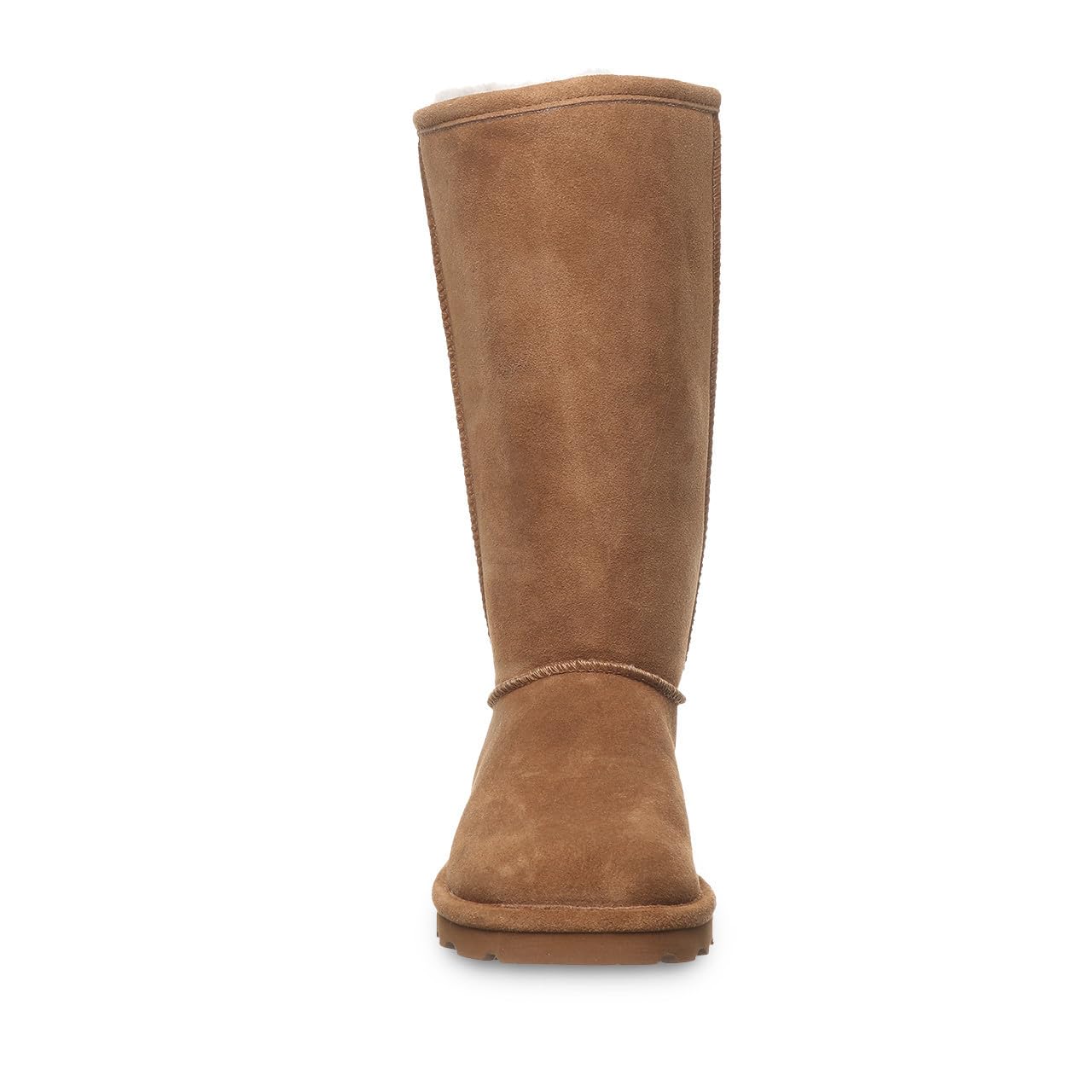BEARPAW Women's Elle Tall Vegan Hickory Size 7 | Women's Slip On Boots | Comfortable Suede Winter Boot