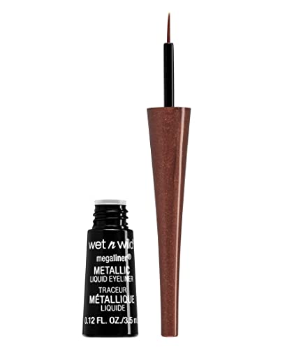 wet n wild MegaLiner Metallic Liquid Eyeliner Brown Metallic Brown