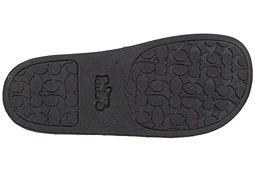 COACH Women's Udele Slide Charcoal/Black Mixed Material 8 M